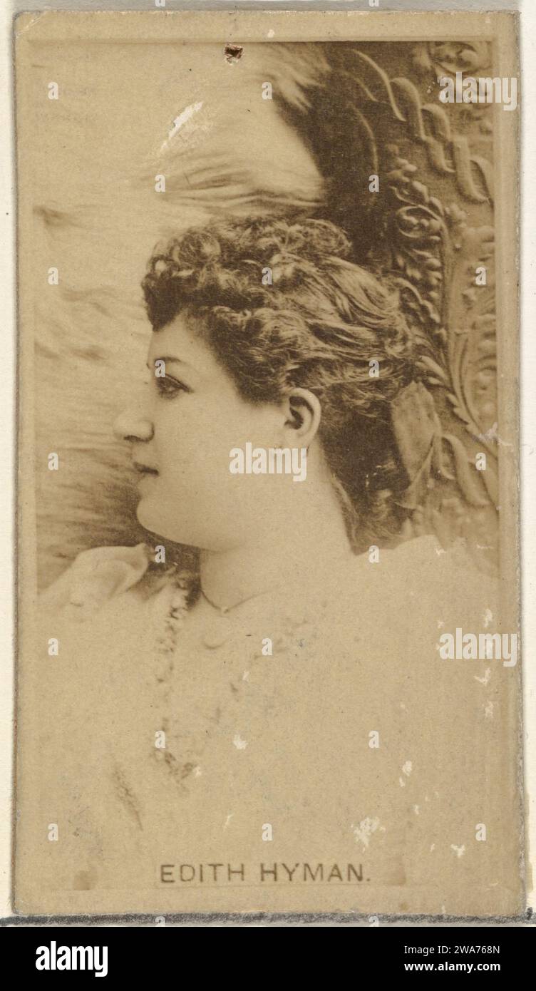 Edith Hyman, from the Actors and Actresses series (N145-8) issued by ...