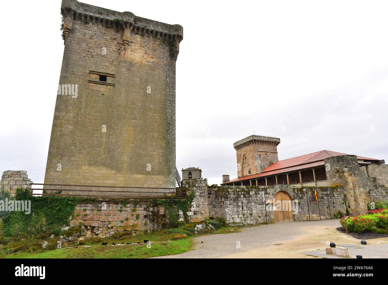 Monterrey castle (Castelo de Monterrei), 10-12th centuries. At left ...