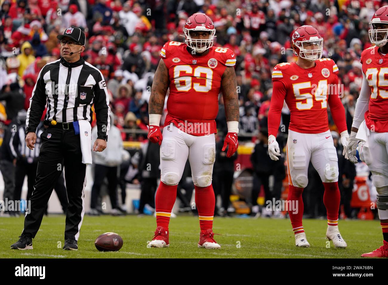 Kansas City Chiefs Mike Pennel (69) in action against the Las Vegas ...
