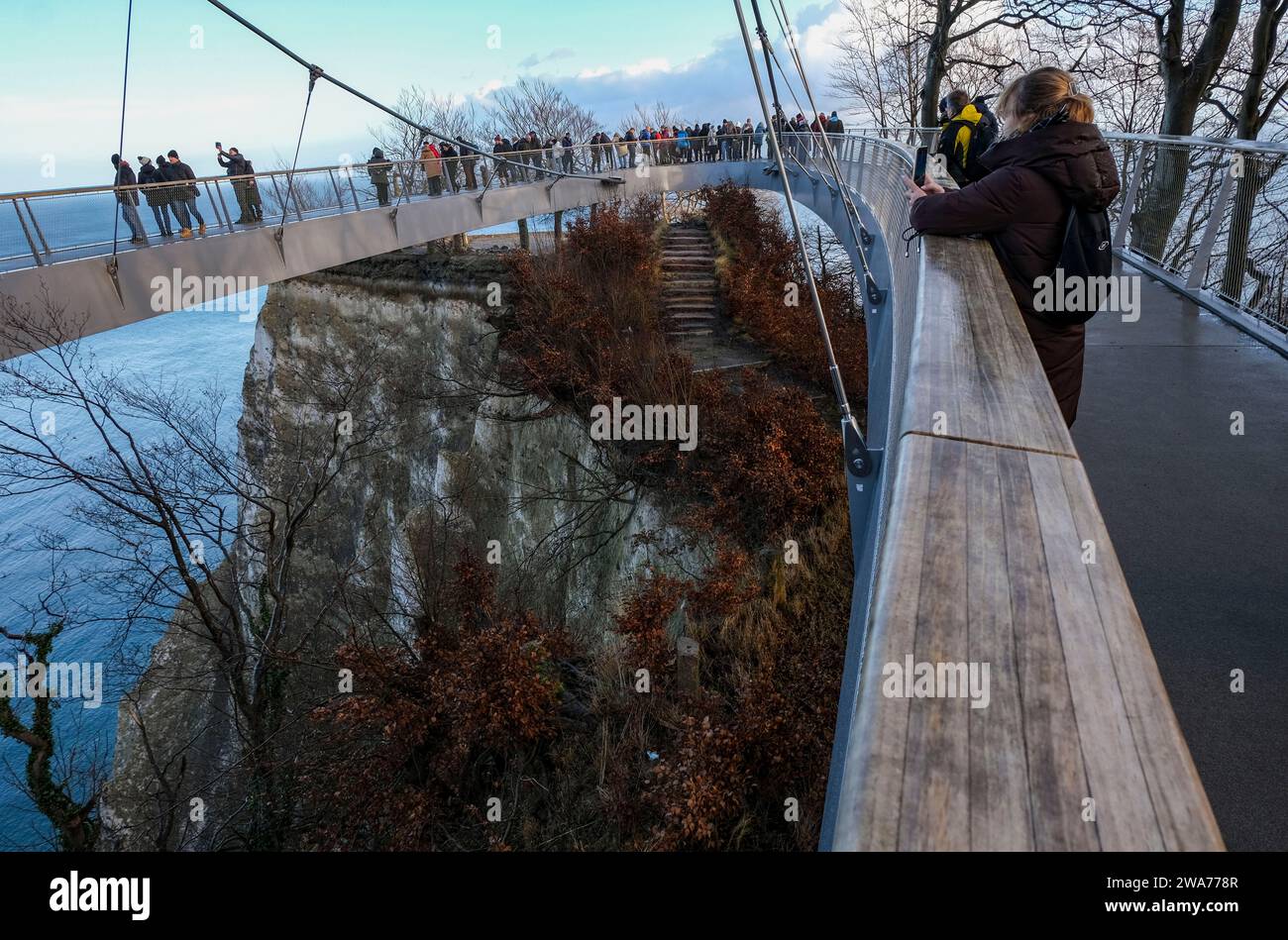 Sassnitz, Germany. 29th Dec, 2023. Numerous visitors come to see the ...