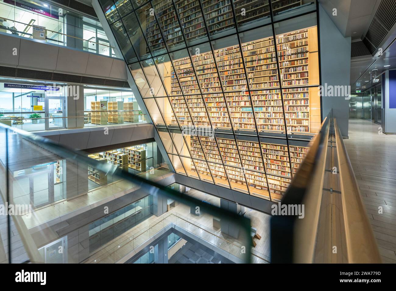 Riga, Latvia. 29th Dec, 2023. Interior view of the Latvian National ...