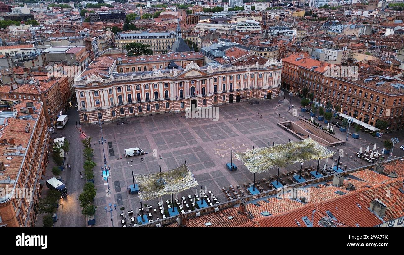 Drone photo capitole square hi-res stock photography and images - Alamy