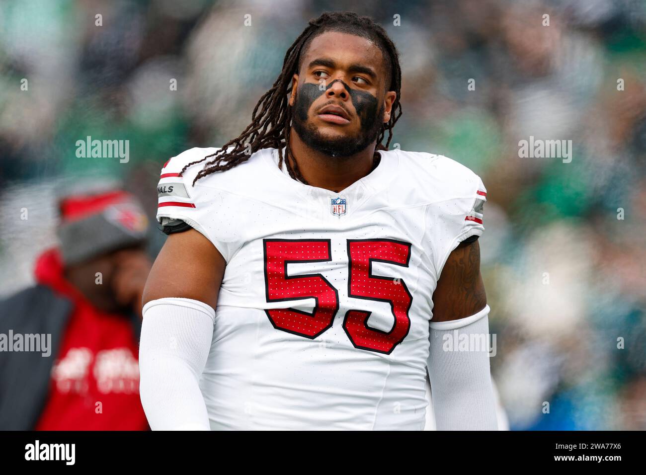 Arizona Cardinals defensive tackle Dante Stills (55) leaves the field ...