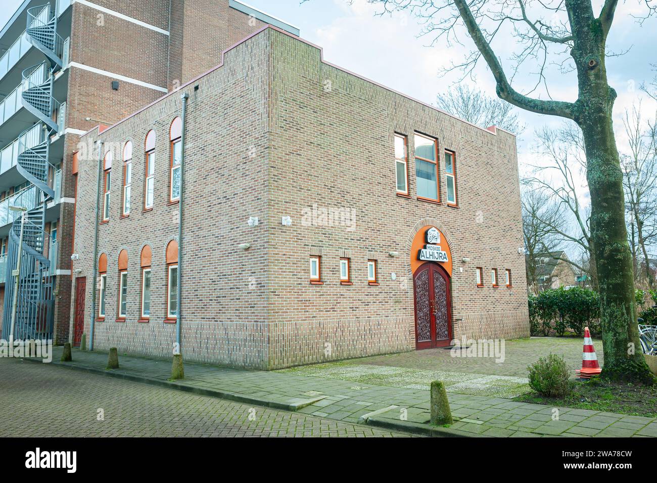 Islamic Mosque Alhijra in the town of Waddinxveen, The Netherlands ...