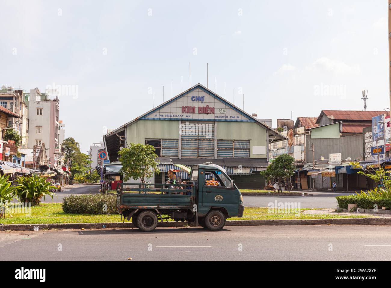Ho Chi Minh city, Vietnam, February 4 2022: Kim Bien Market empty in ...
