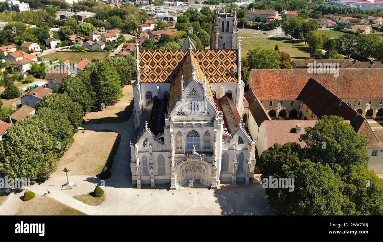 Drone photo brou royal monastery hi-res stock photography and images ...