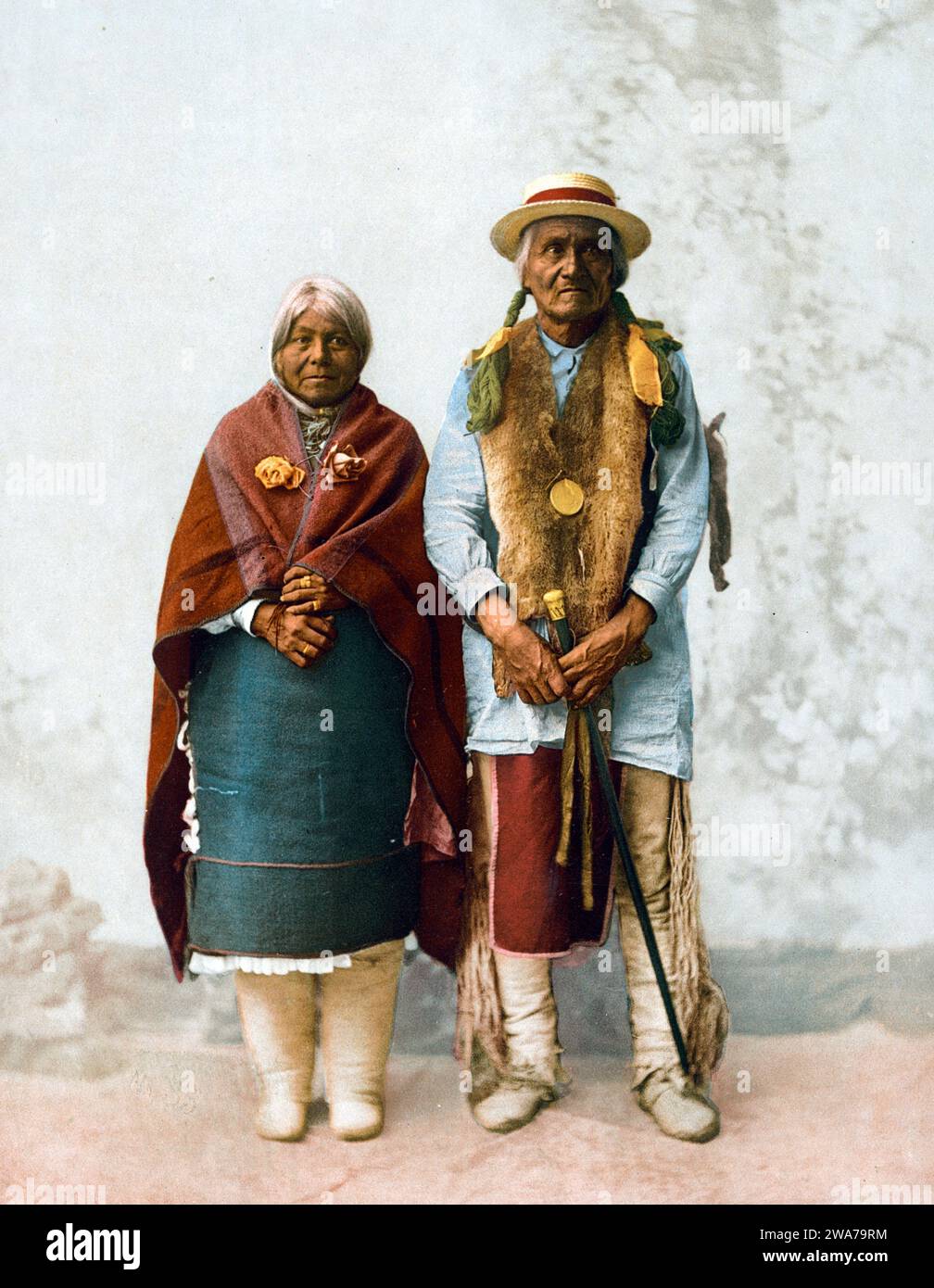 Jose Jesus und Squaw, Ureinwohner, Indianer, Yellowstone National Park ...