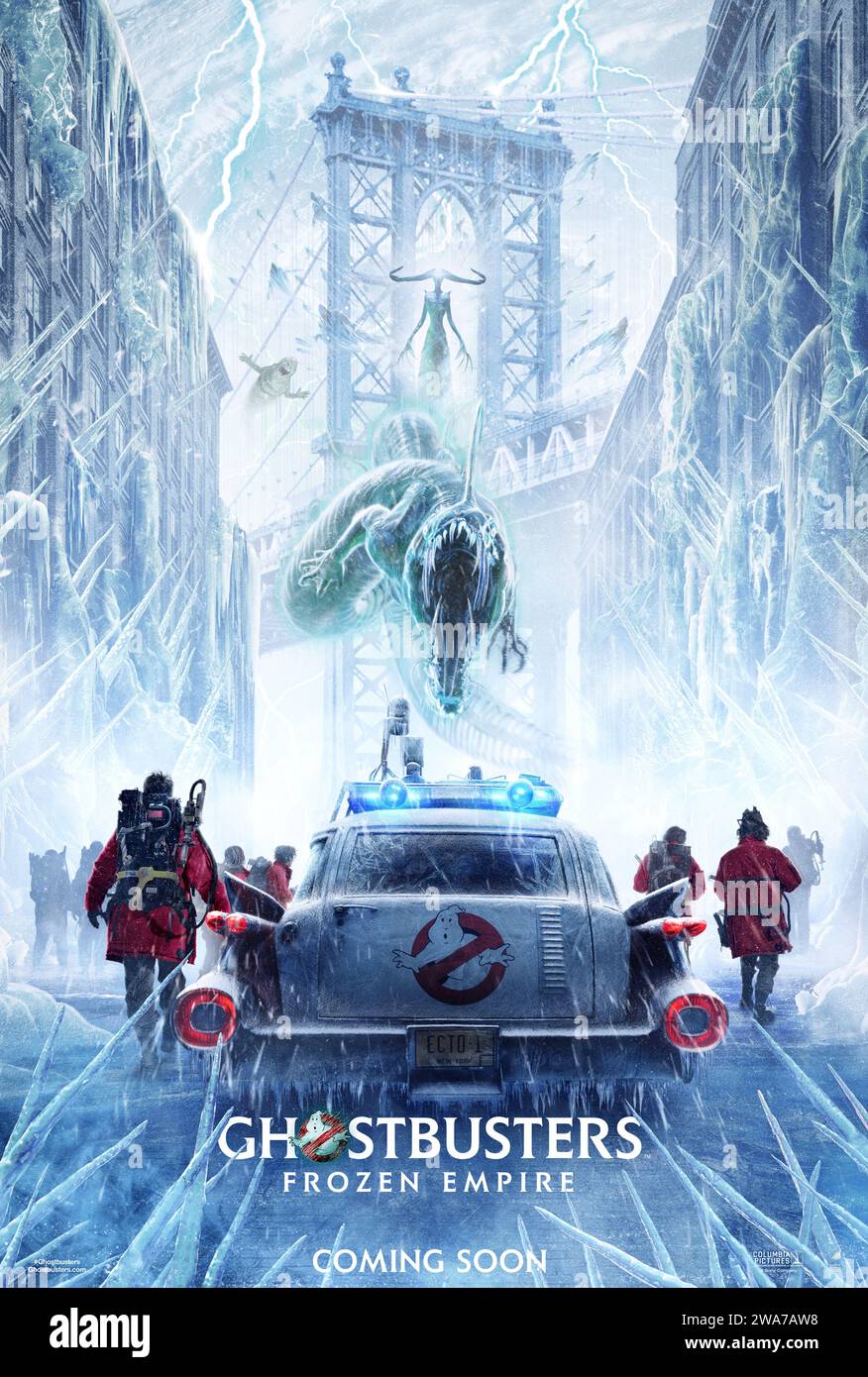 Ghostbusters Frozen Empire film poster Stock Photo - Alamy