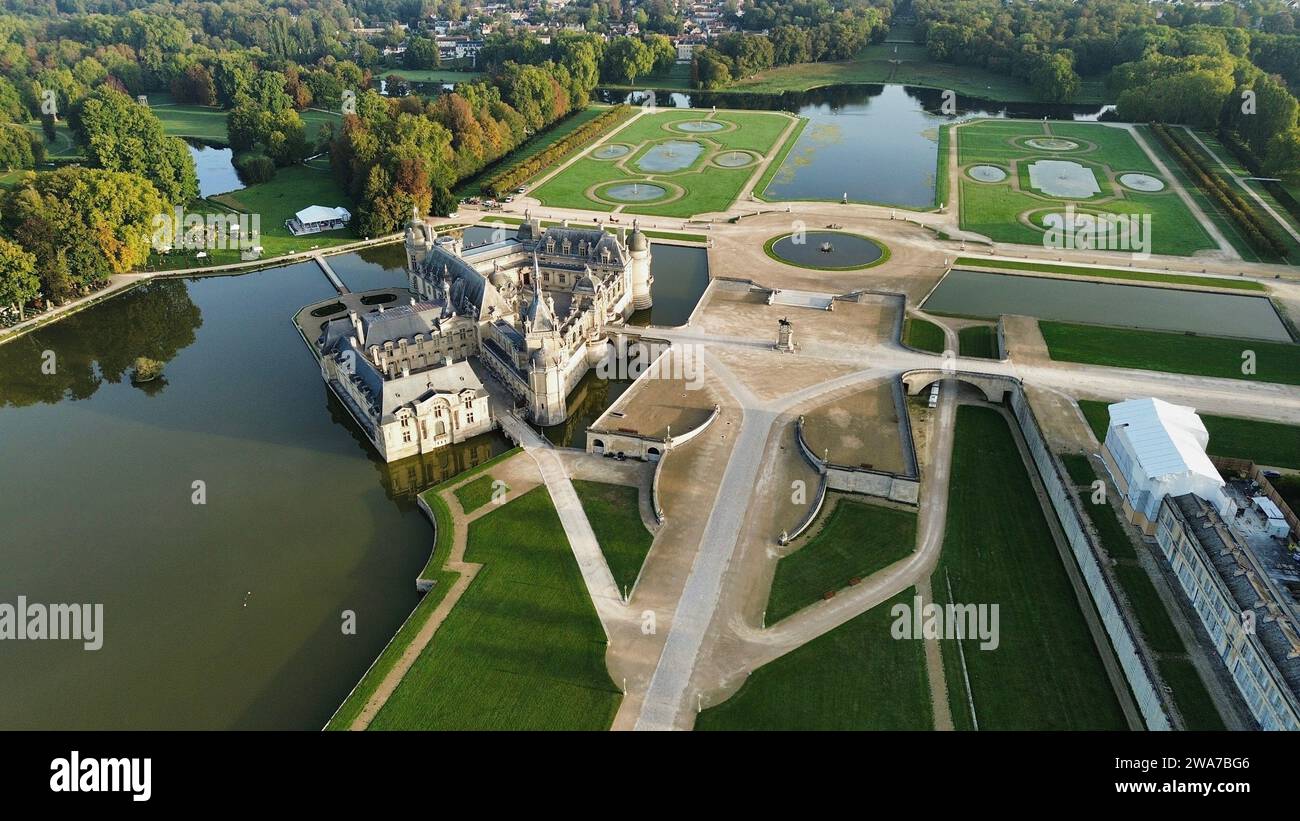 Chantilly france aerial hi-res stock photography and images - Alamy