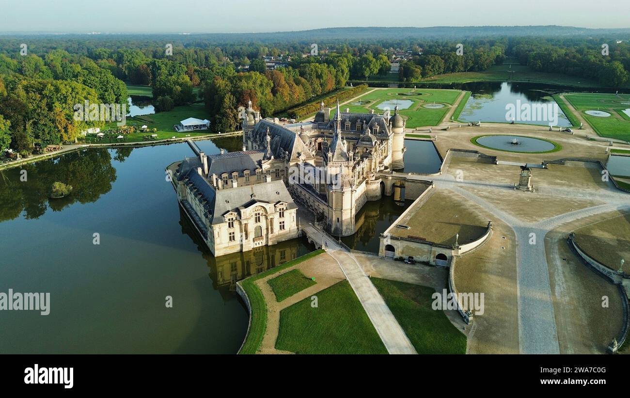 Chantilly france aerial hi-res stock photography and images - Alamy