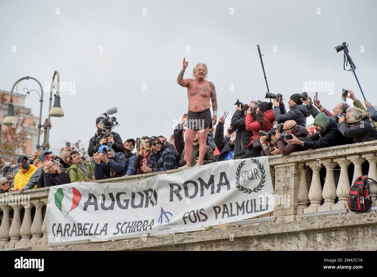 Rome, Italy. 1st Jan, 2024. MAURIZIO PALMULLI (nicknamed Mister Ok ...