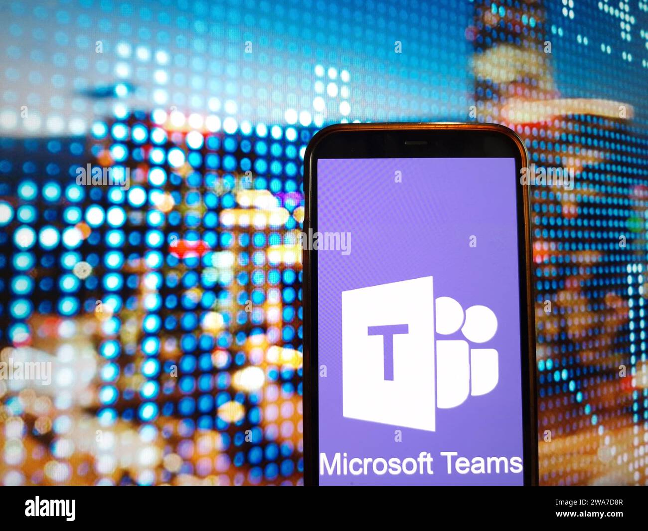Konskie, Poland - January 02, 2024: Microsoft Teams logo displayed on ...