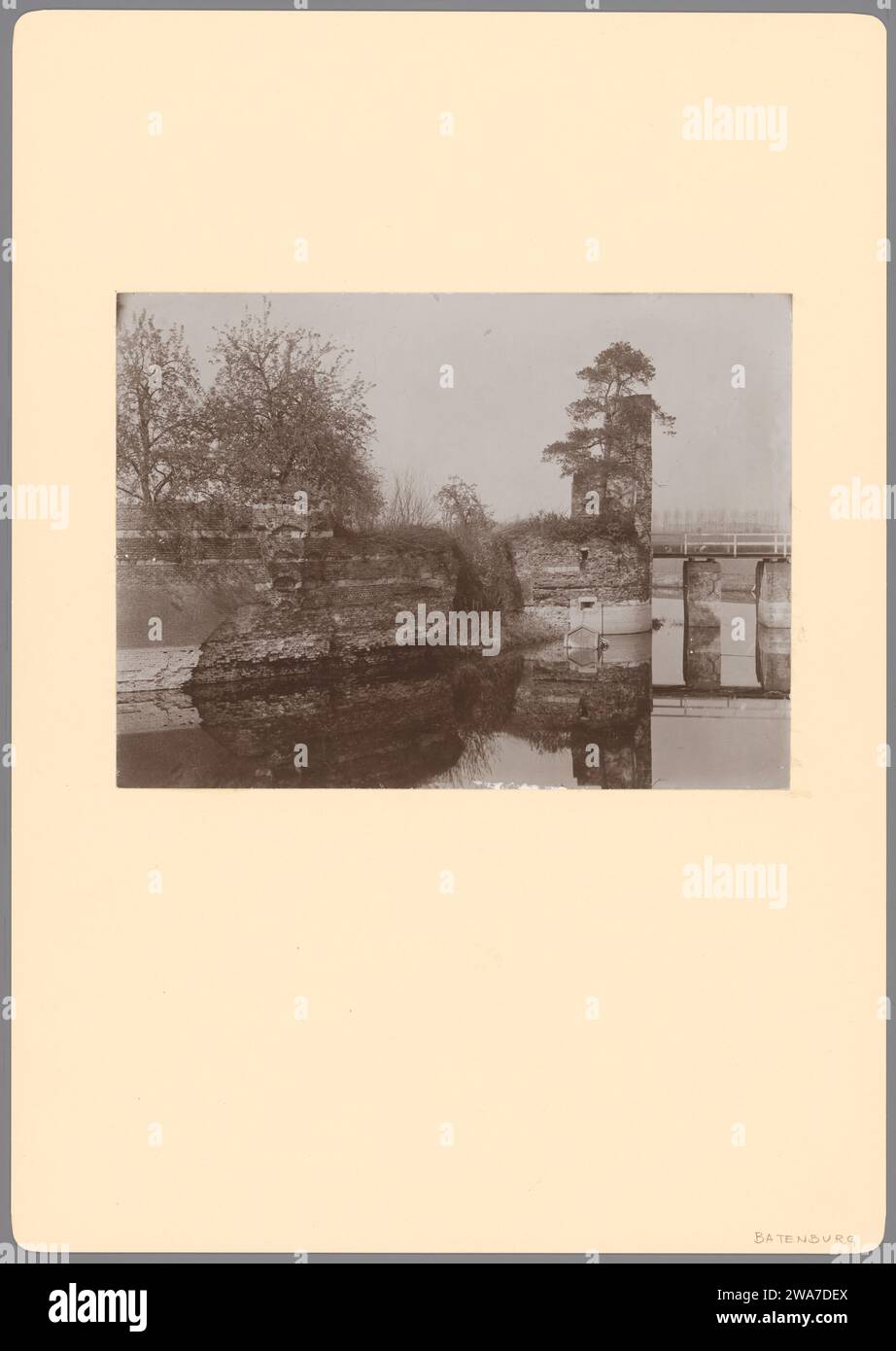 Part of the castle ruins in Batenburg, Anonymous (Monumentenzorg ...
