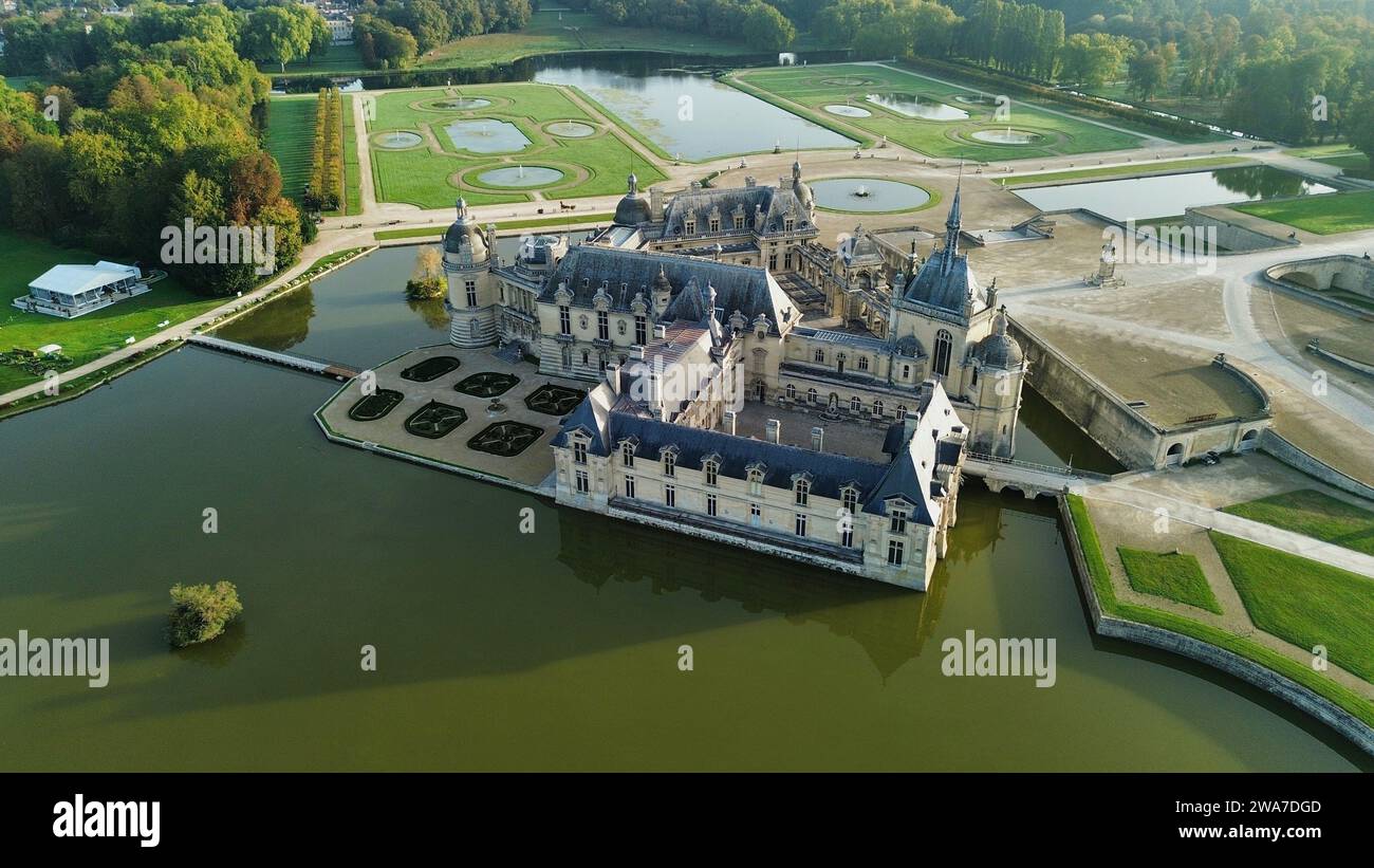 Chantilly france aerial hi-res stock photography and images - Alamy