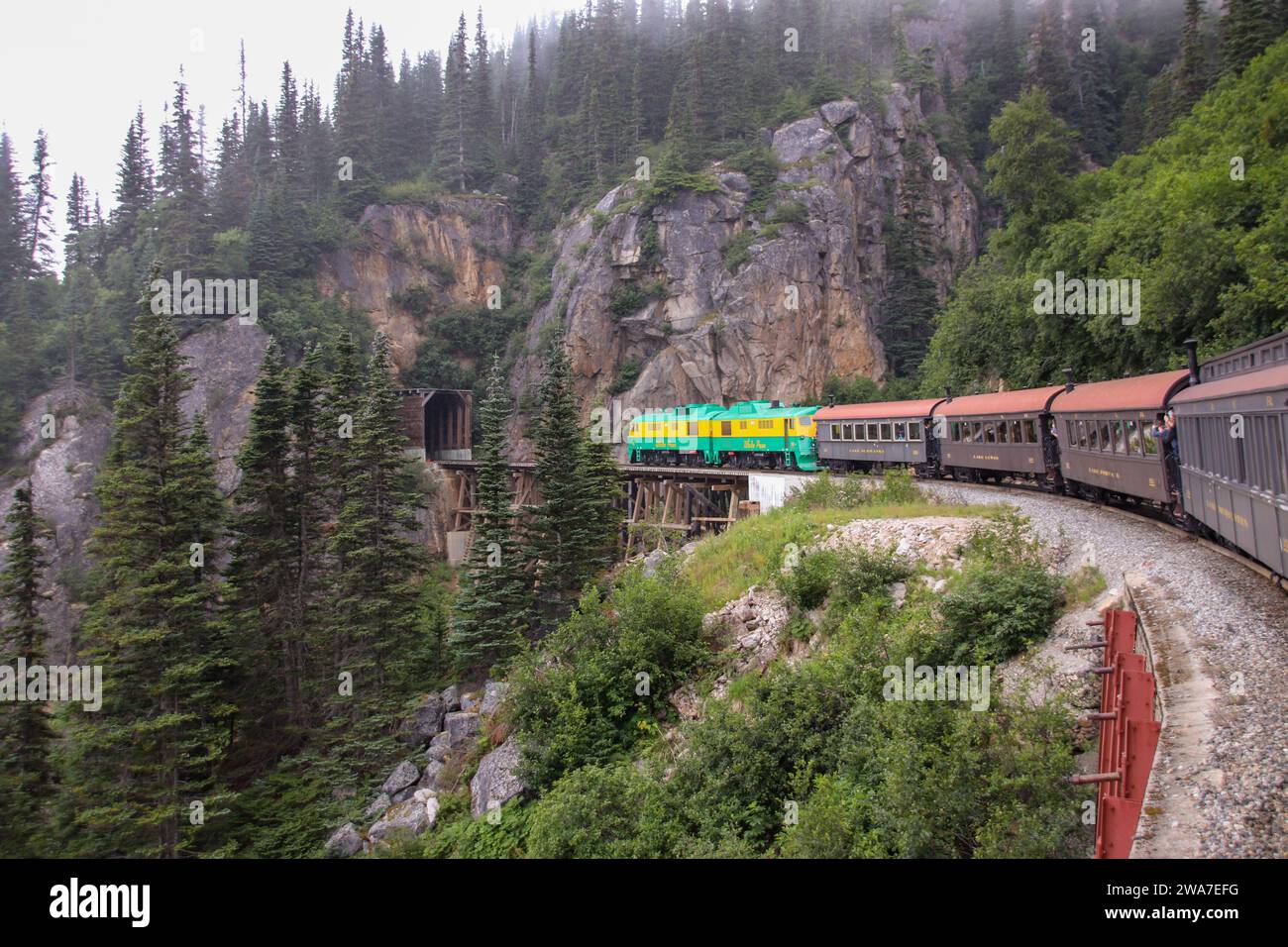 Alaska - White Pass Railroad Stock Photo - Alamy