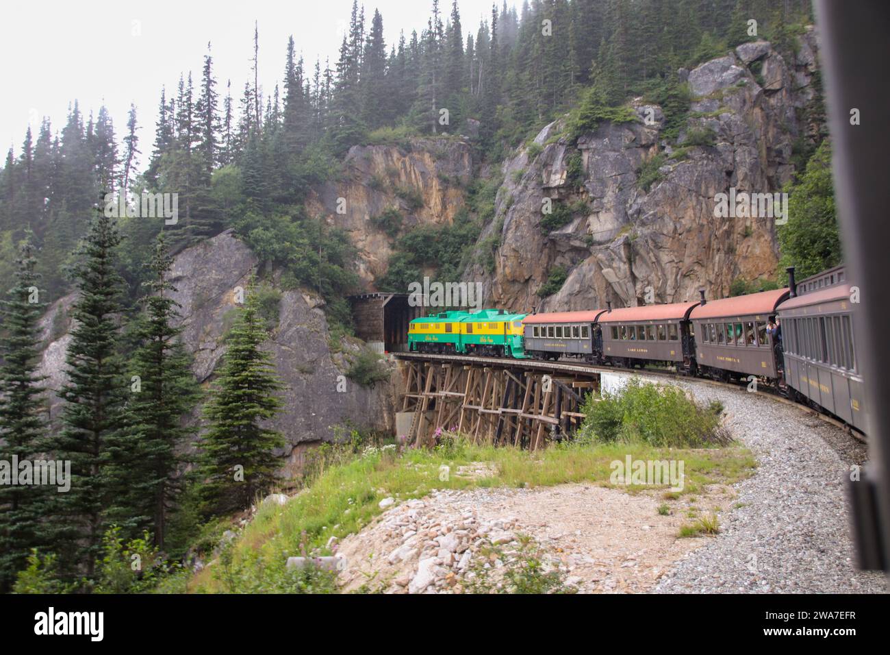 Alaska - White Pass Railroad Stock Photo - Alamy