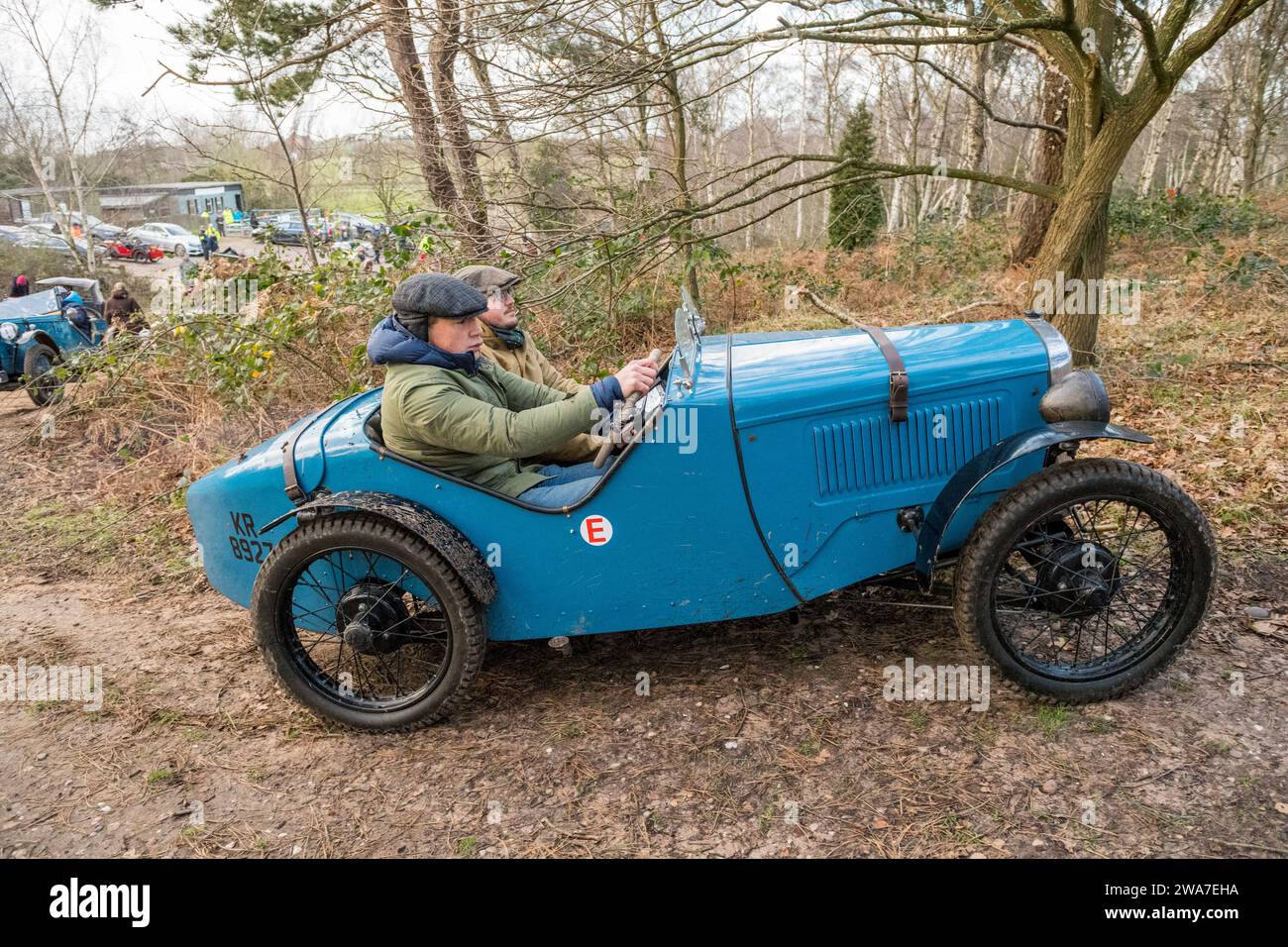 The Pre War Austin 7 car club members taking part in the Dave Wilcox ...