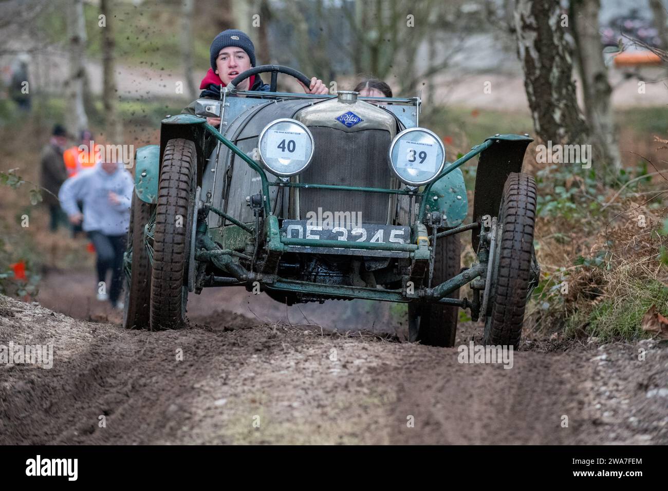 The Pre War Austin 7 car club members taking part in the Dave Wilcox ...