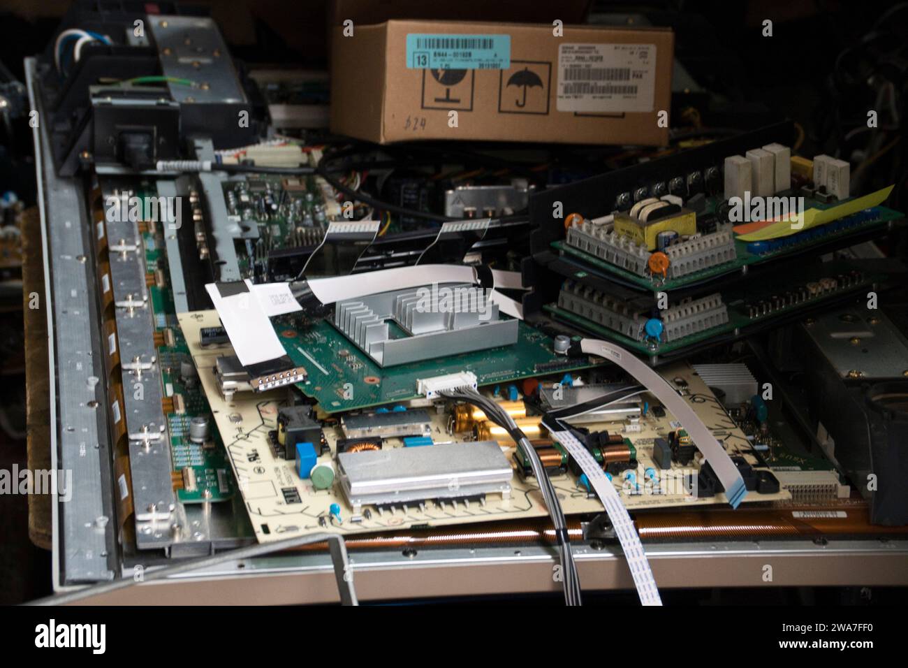 Seaside, California, 11th, December - 2023 Conceptual image of hi-tech ...