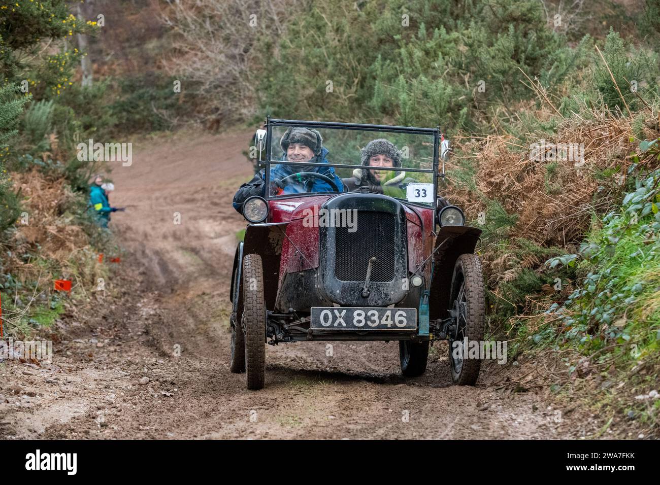 The Pre War Austin 7 car club members taking part in the Dave Wilcox ...