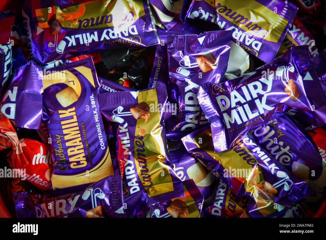 A box of Cadbury's chocolate Stock Photo - Alamy