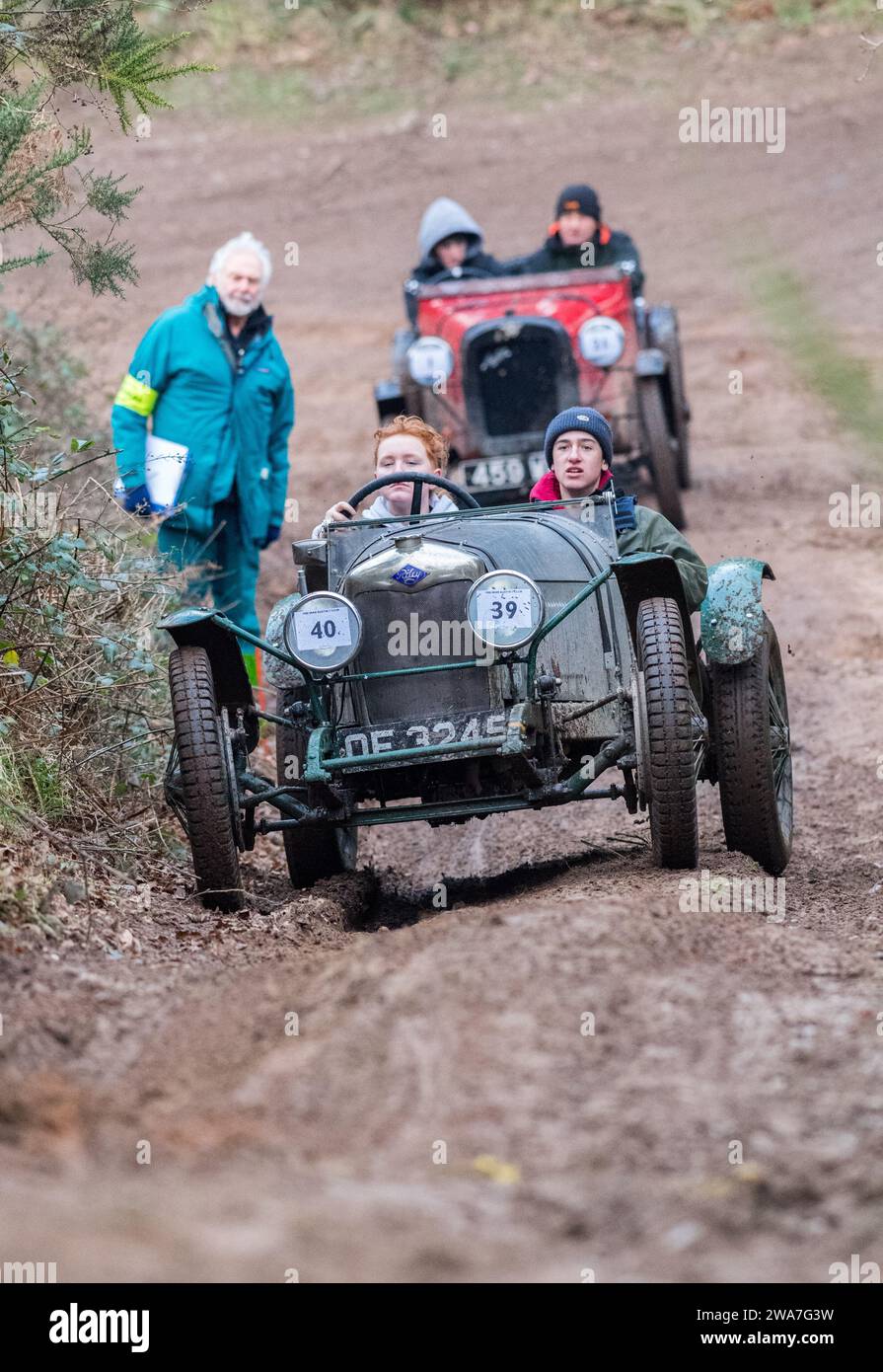 The Pre War Austin 7 car club members taking part in the Dave Wilcox ...