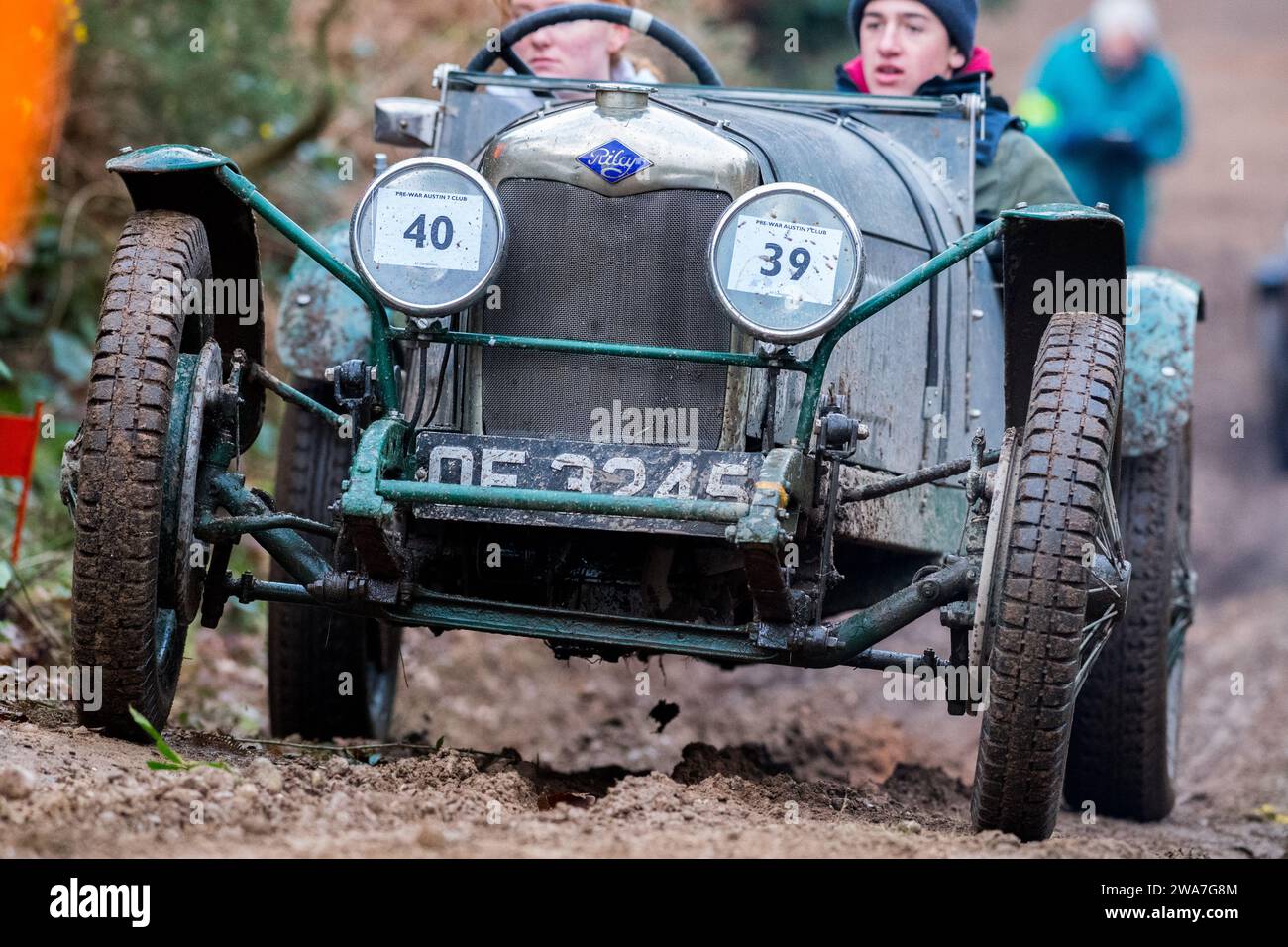 The Pre War Austin 7 car club members taking part in the Dave Wilcox ...