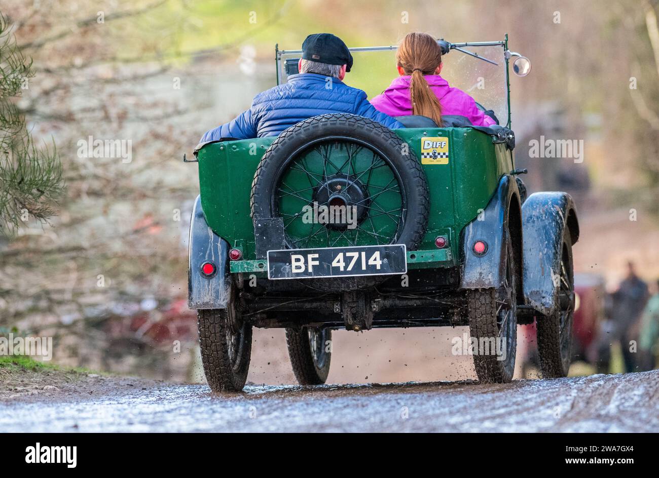 The Pre War Austin 7 car club members taking part in the Dave Wilcox ...