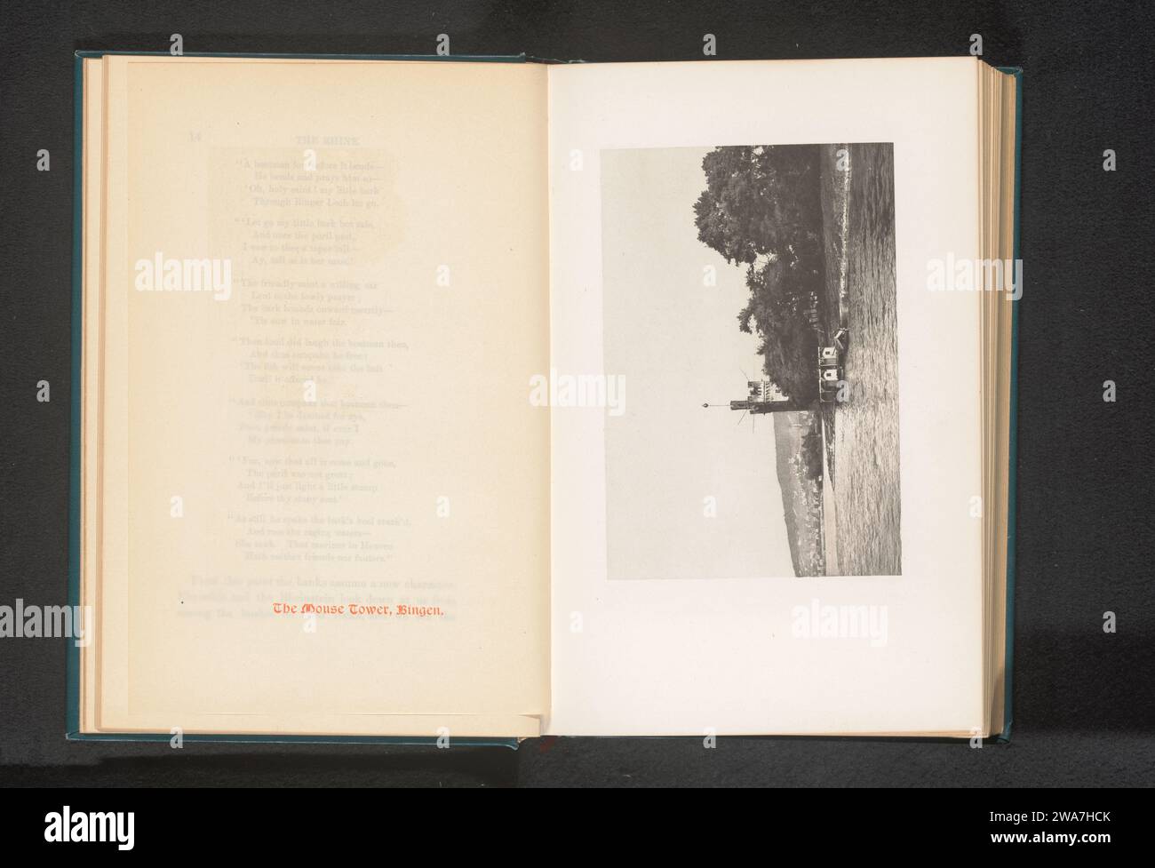 View of the mouse tower near Bingen am Rhein, Anonymous, c. 1889 - in ...