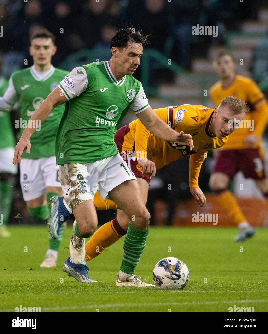 Edinburgh, UK. 02nd Jan, 2024. Scottish Premiership - Hibernian FC v ...