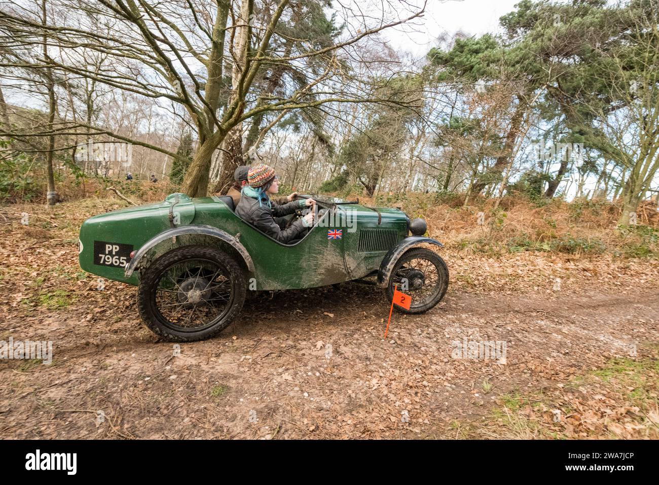 The Pre War Austin 7 car club members taking part in the Dave Wilcox ...