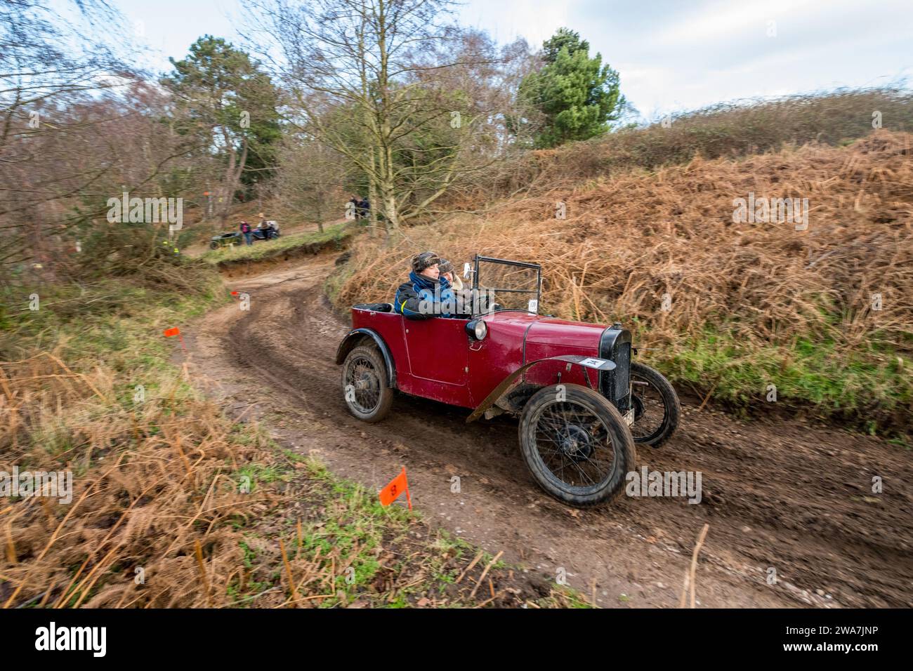 The Pre War Austin 7 car club members taking part in the Dave Wilcox ...