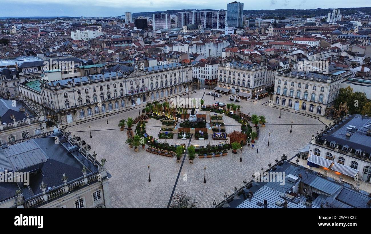 drone photo Stanislas square Nancy France Europe Stock Photo - Alamy