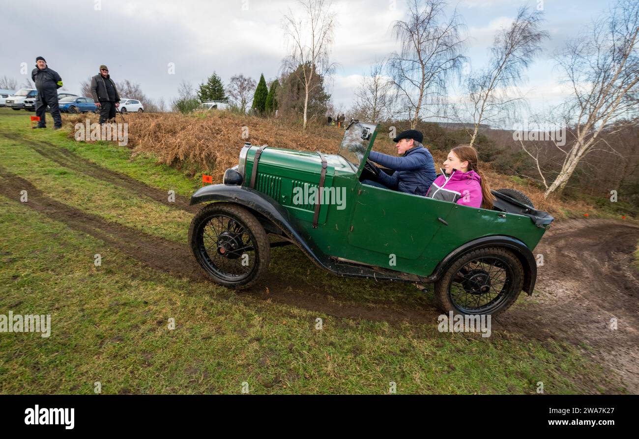 The Pre War Austin 7 car club members taking part in the Dave Wilcox ...