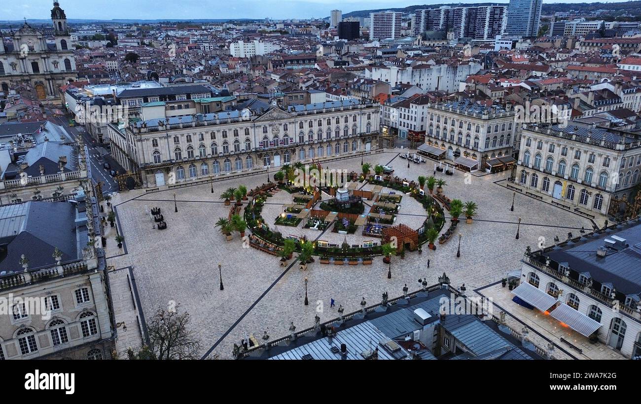 drone photo Stanislas square Nancy France Europe Stock Photo - Alamy
