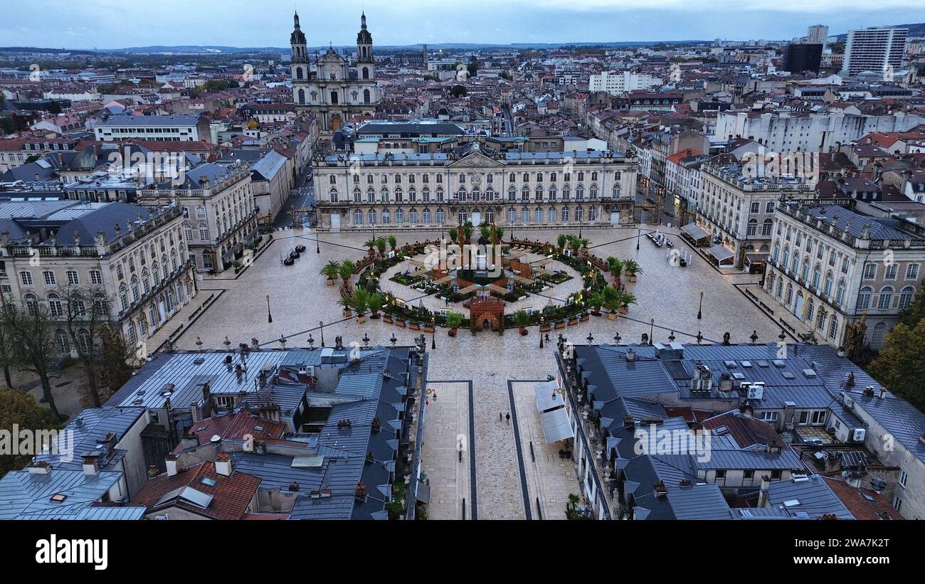 drone photo Stanislas square Nancy France Europe Stock Photo - Alamy