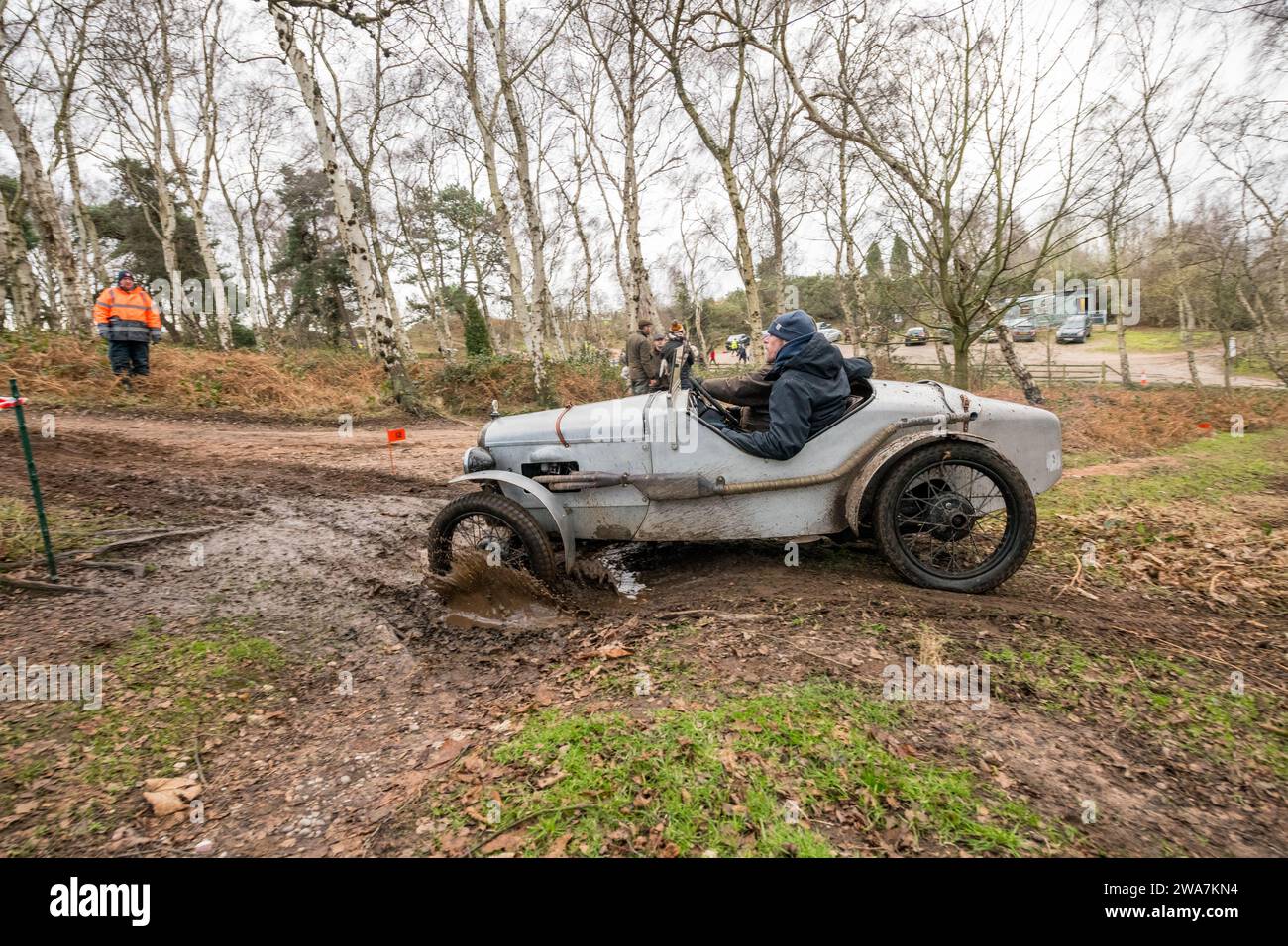 The Pre War Austin 7 car club members taking part in the Dave Wilcox ...