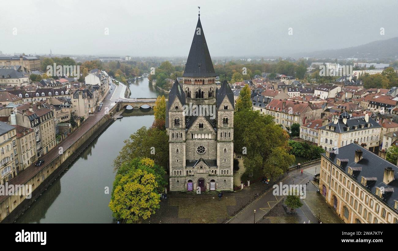France metz aerial hi-res stock photography and images - Alamy