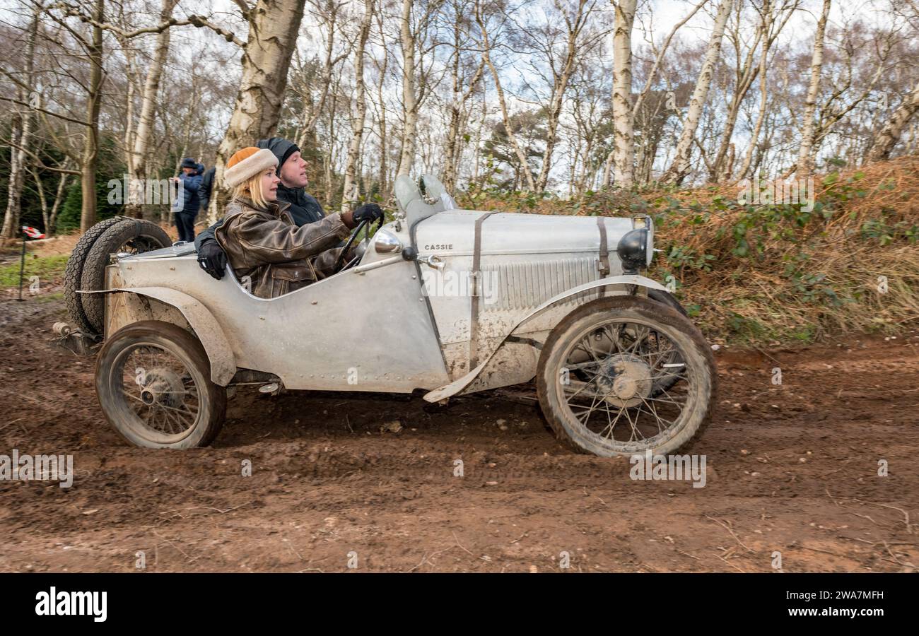 The Pre War Austin 7 car club members taking part in the Dave Wilcox ...