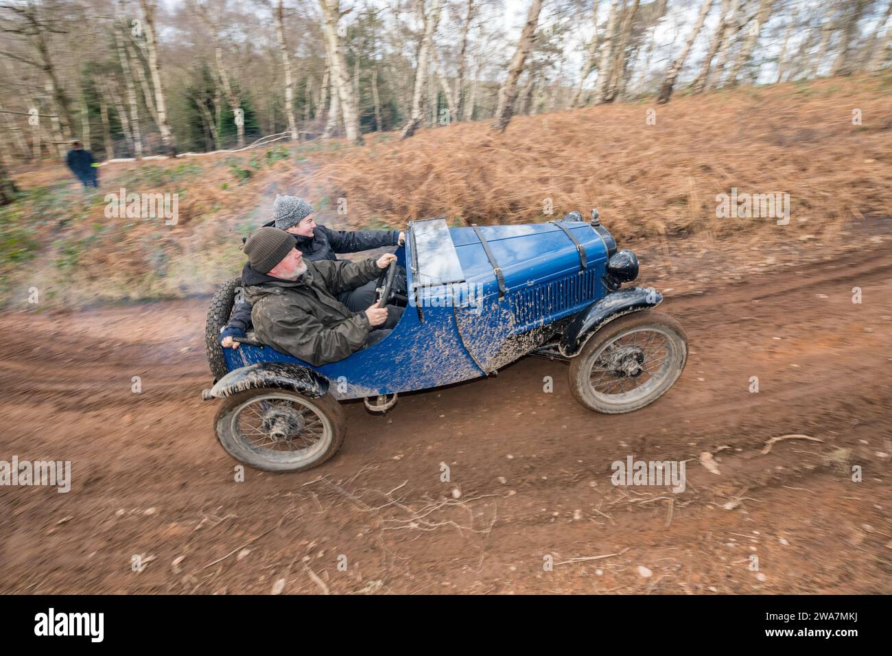 The Pre War Austin 7 car club members taking part in the Dave Wilcox ...