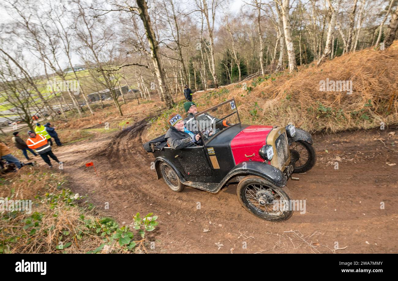 The Pre War Austin 7 car club members taking part in the Dave Wilcox ...