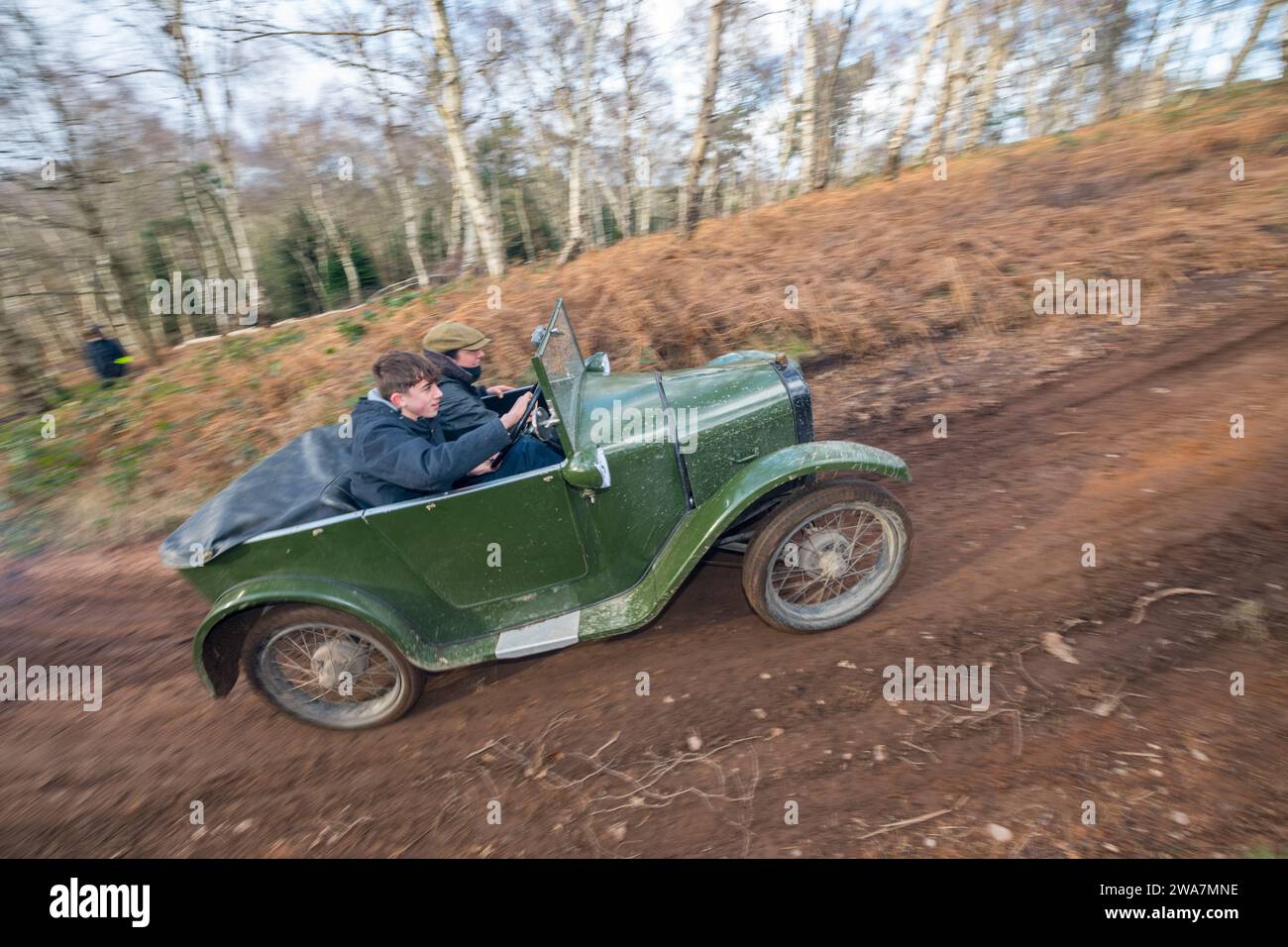 The Pre War Austin 7 car club members taking part in the Dave Wilcox ...