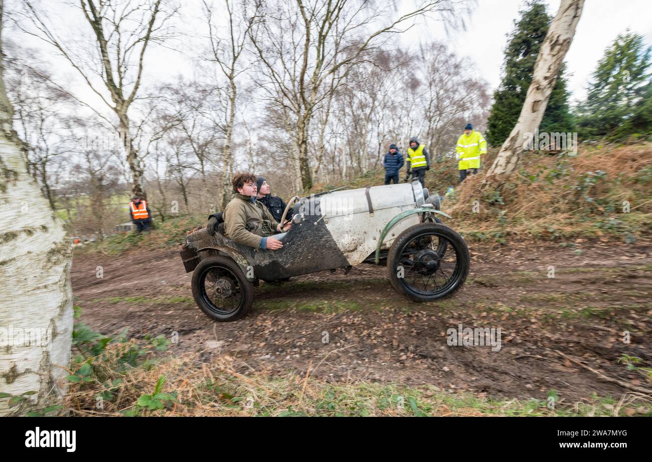 The Pre War Austin 7 car club members taking part in the Dave Wilcox ...