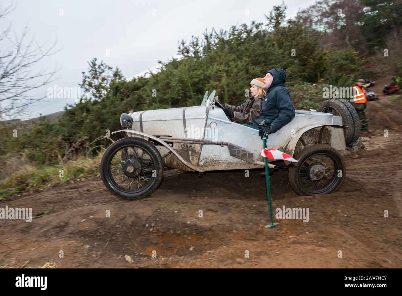 The Pre War Austin 7 car club members taking part in the Dave Wilcox ...