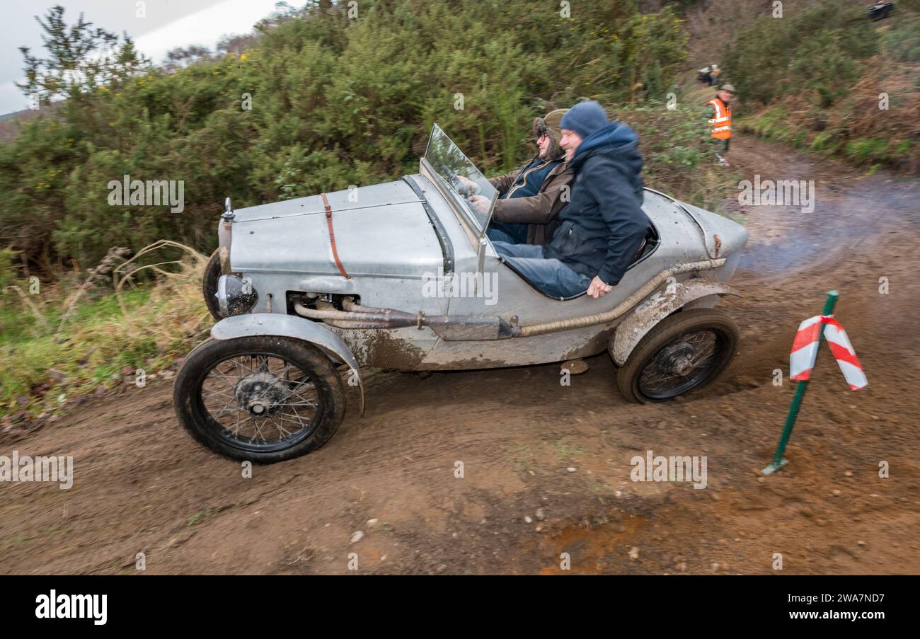 The Pre War Austin 7 car club members taking part in the Dave Wilcox ...