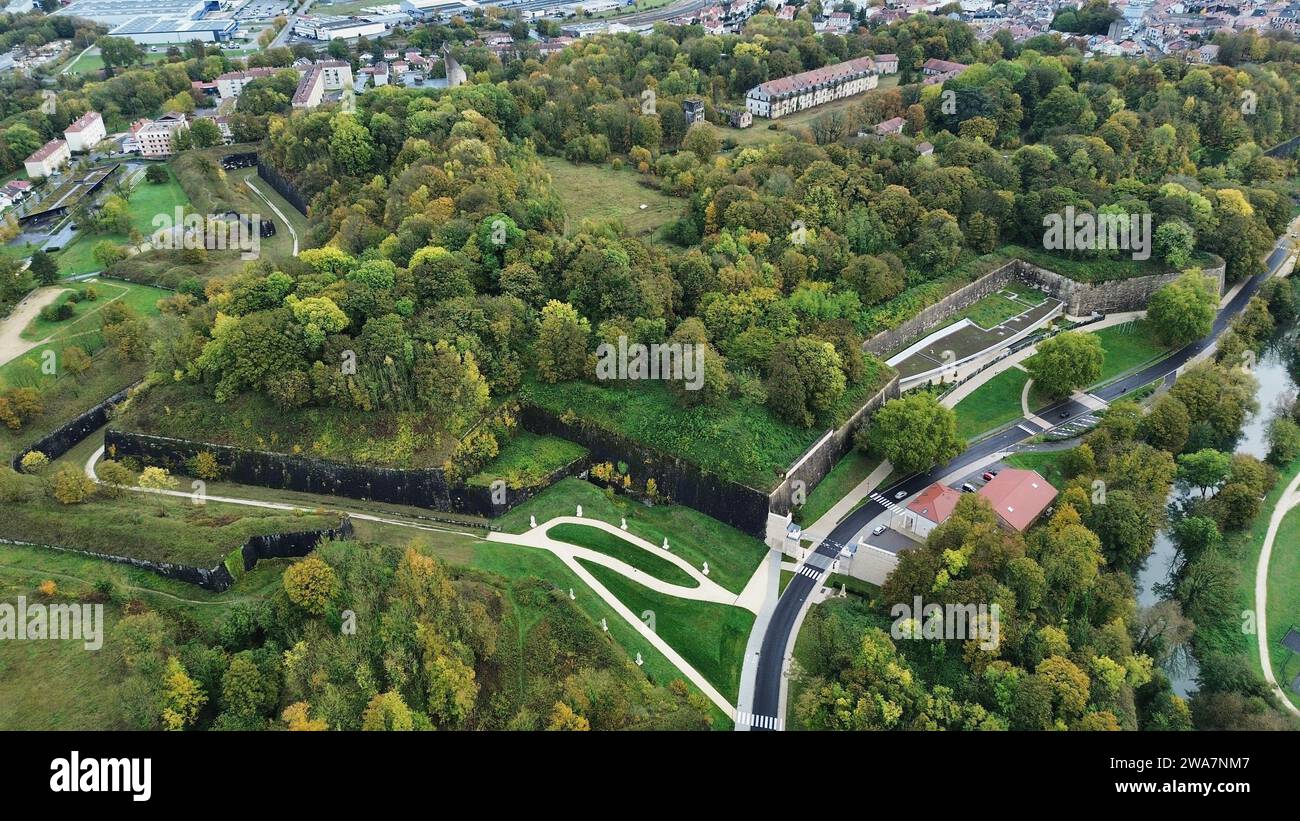 drone photo Verdun citadel France Europe Stock Photo - Alamy