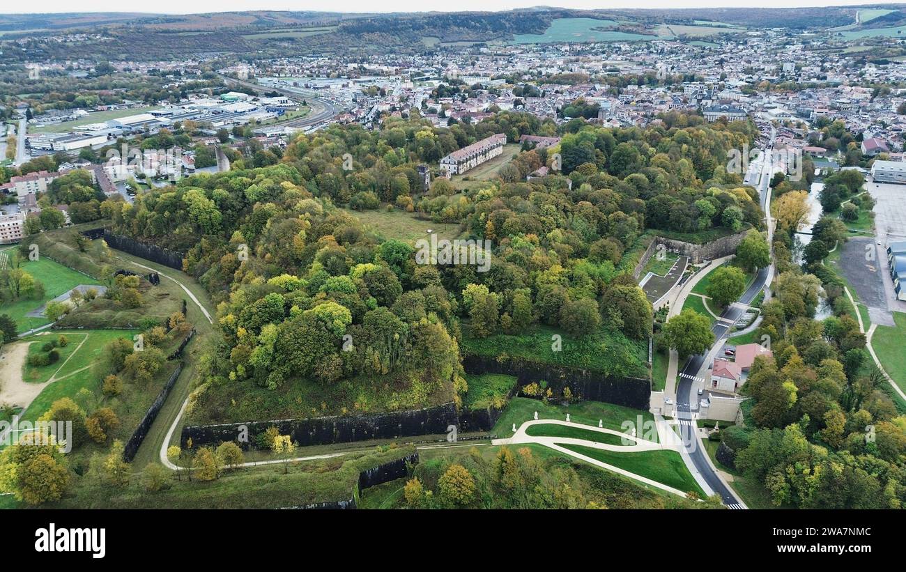drone photo Verdun citadel France Europe Stock Photo - Alamy