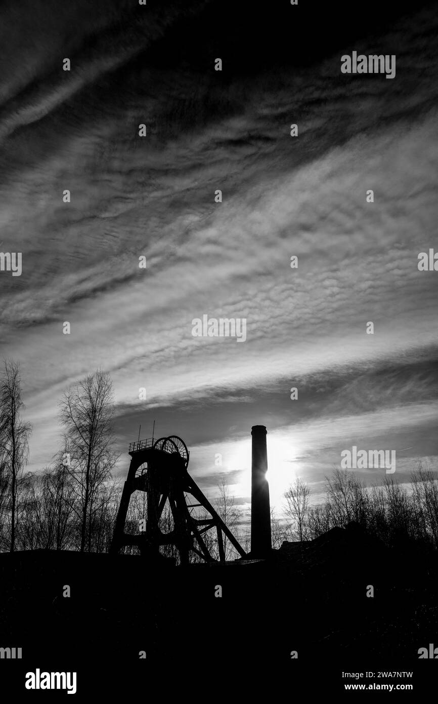 The redundant Pleasley colliery Stock Photo - Alamy
