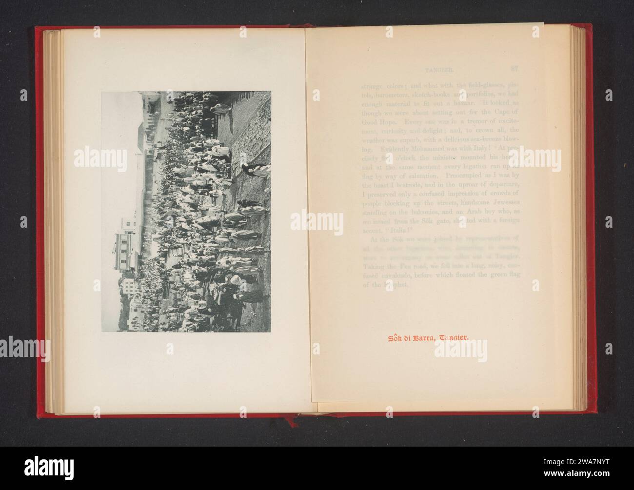 View of the Soek Bara te Tanger, Hazzard & Stambach, c. 1887 - in or ...