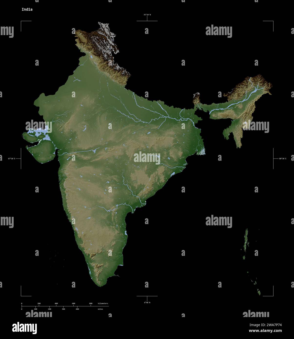 Shape of a Pale colored elevation map with lakes and rivers of the ...